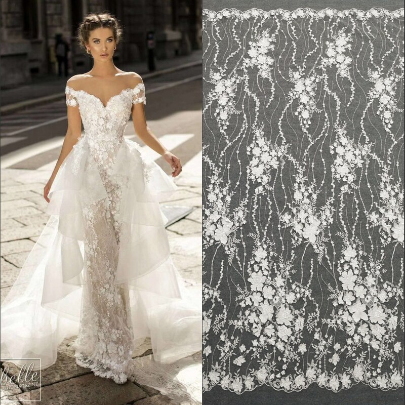 3d Lace Fabric - Etsy