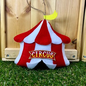 Handmade Felt Circus Christmas Tree Decorations: Xmas Ornaments, Big ...