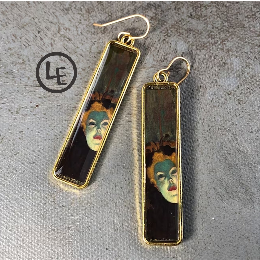 Henri De Toulouse-lautrec at the Moulin Rouge Earrings, Famous Painting ...