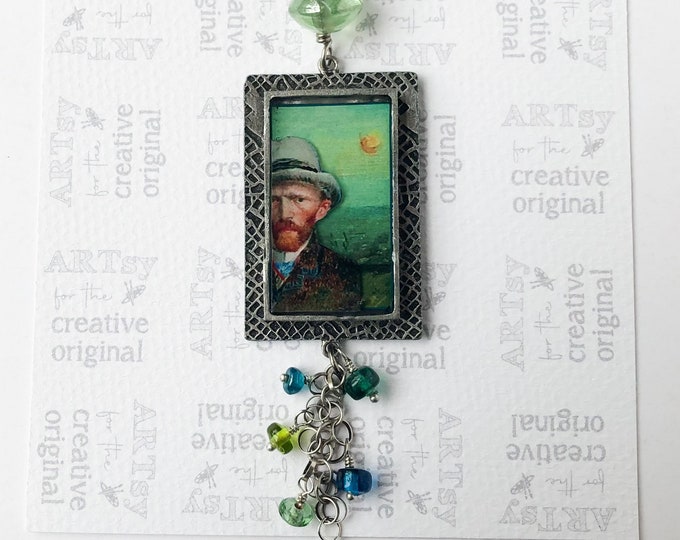 Vincent Van Gogh Pendant, Famous Artist Jewelry, Van Gogh Necklace ...