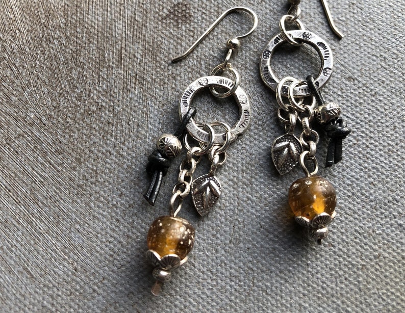 Ethnic Bead Hill Tribe Earrings, Ethnic Boho Earrings, Artisan Jewelry ...