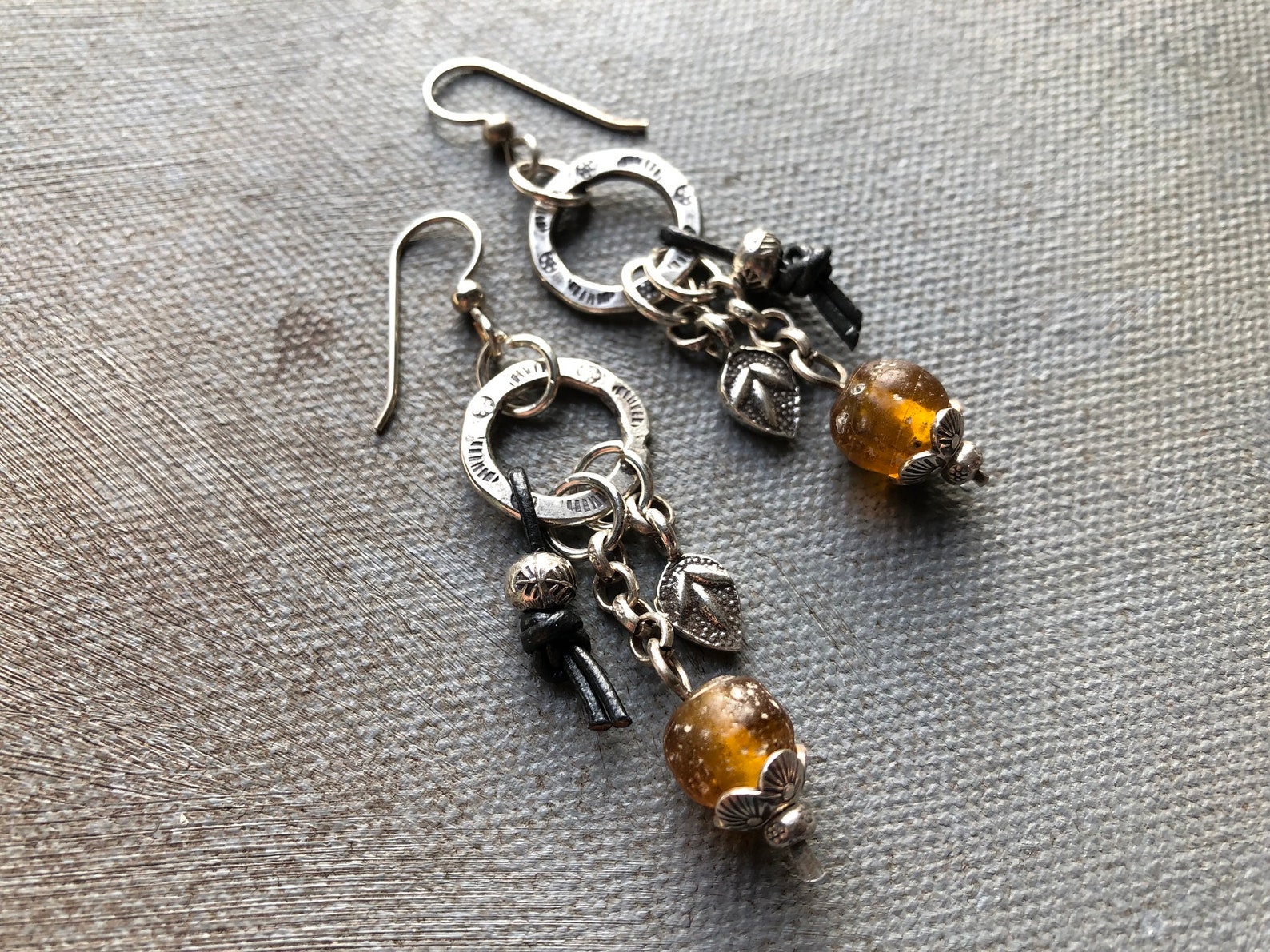 Ethnic Bead Hill Tribe Earrings, Ethnic Boho Earrings, Artisan Jewelry ...