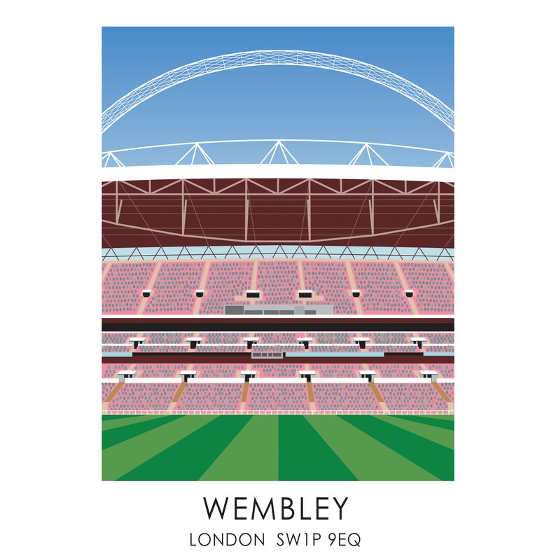 Wembley Stadium Print - Etsy