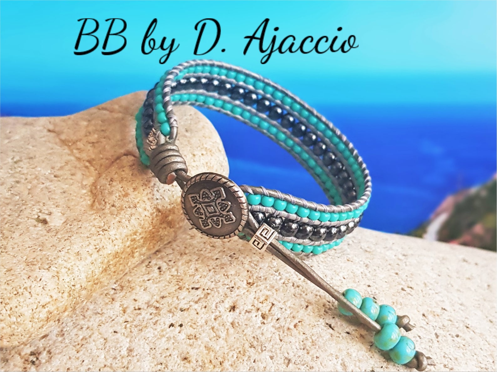 Bracelet Wrap Multi-Rangs en cuir perles de rocailles style - Etsy France