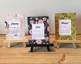 Mini calendar | Etsy
