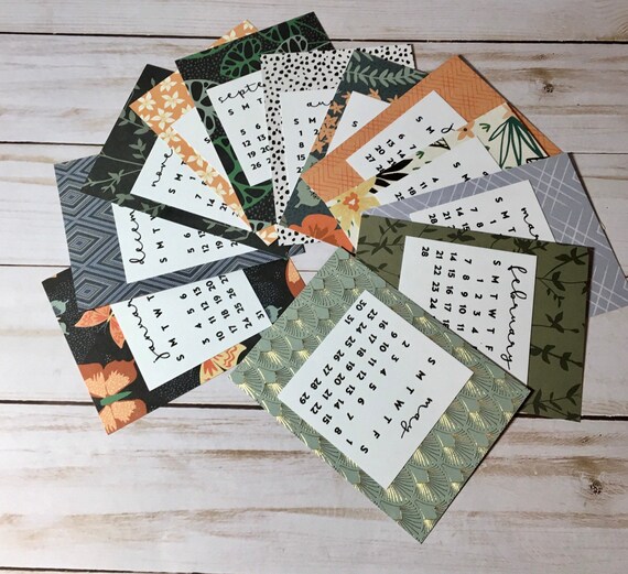 Rolling calendar with easel Planner cards 2021 cubicle decor Office ...