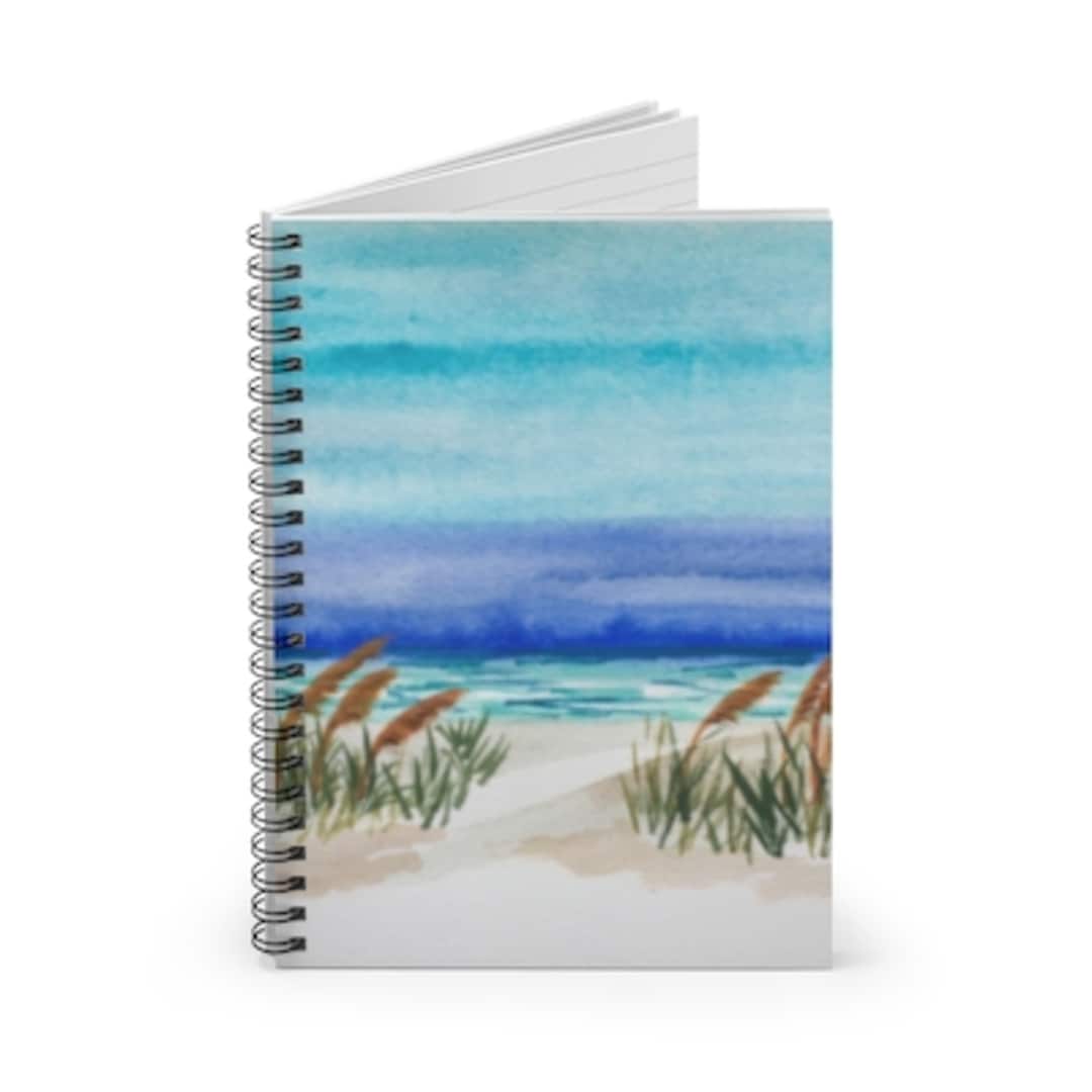 Spiral Notebook Beach Journal Lined Journal Tropical - Etsy