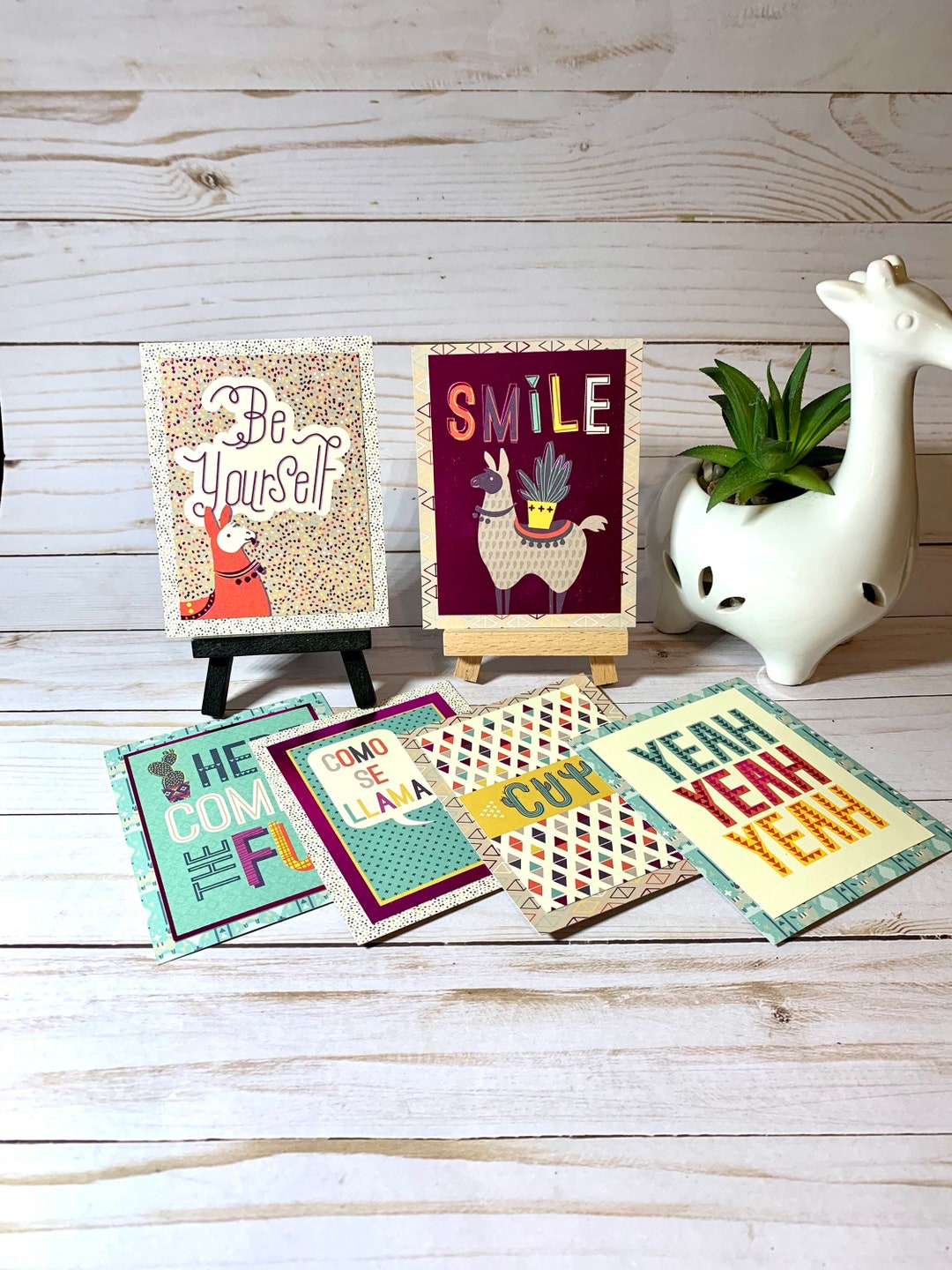 Llama Office Decor, Motivational Desk Quotes, Llama Gift Under 15 ...