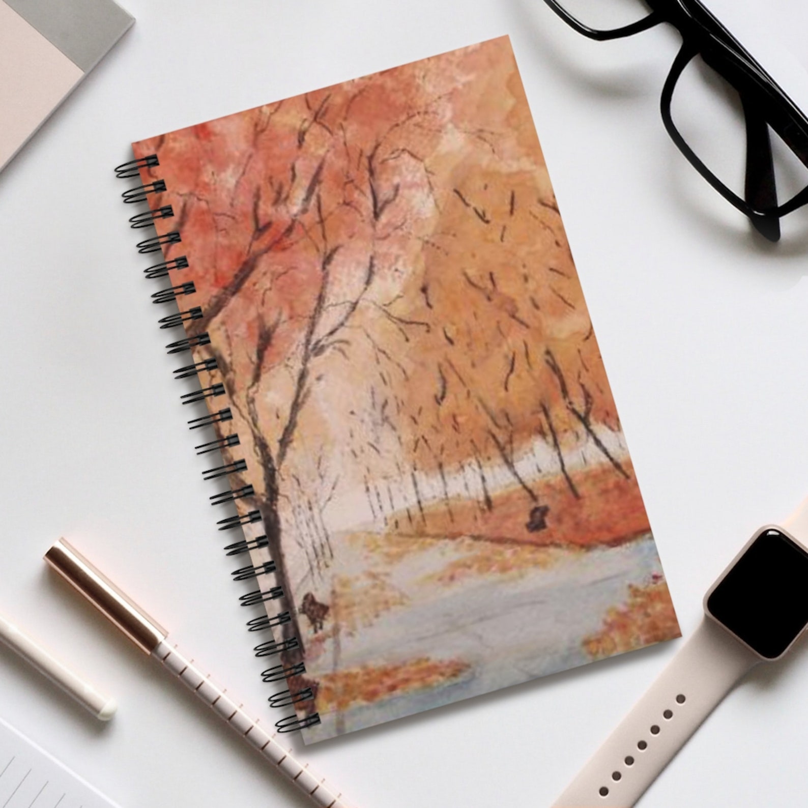 Watercolor Journal Spiral Notebook Lined or Graph Journal - Etsy