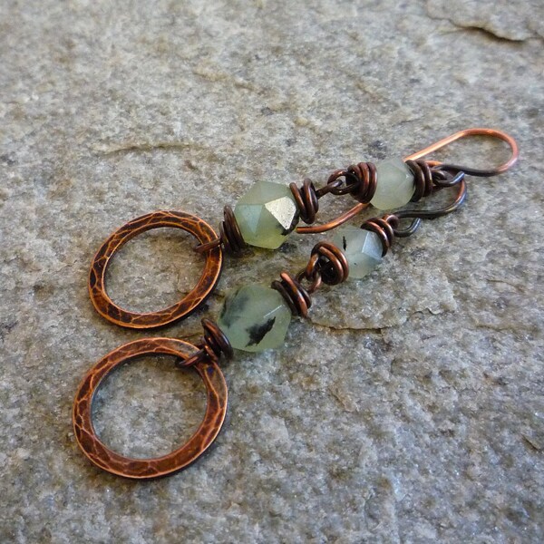 Rustic Earrings - Etsy