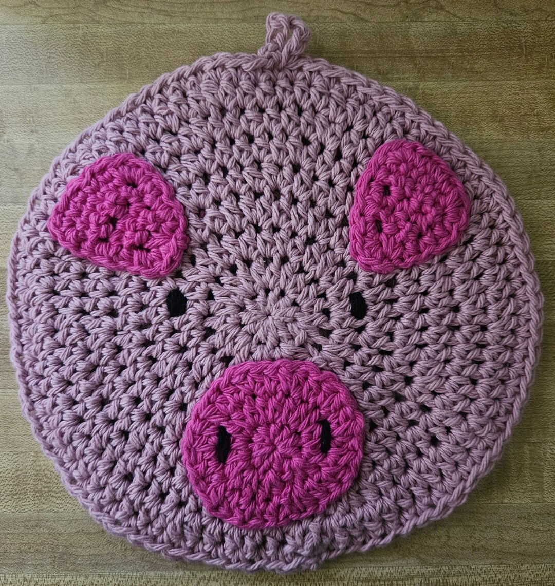 Pig Hot Pad / Potholder Crochet heat-safe - Etsy