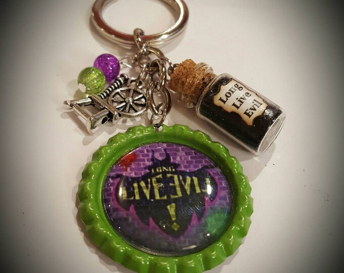 Disney Descendants Inspired Long Live Evil Keychain - Etsy