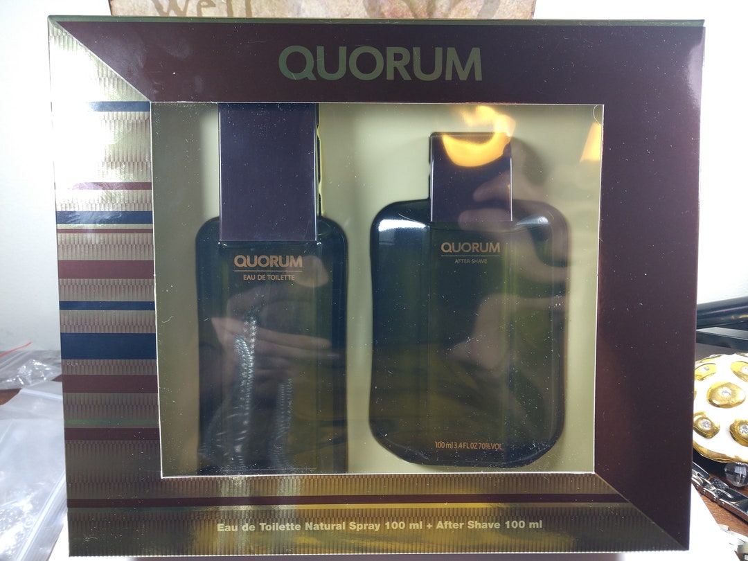 Quorum Gift Set Spray 3.4 Oz and After Shave 3.4 Oz New - Etsy UK
