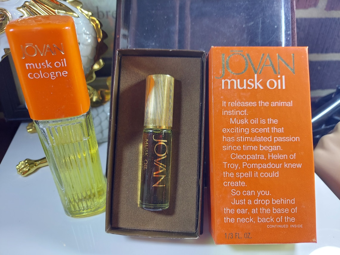 Jovan Musk oil 1/3oz and 1.5oz Musk Oil Cologne Spray Set | Etsy