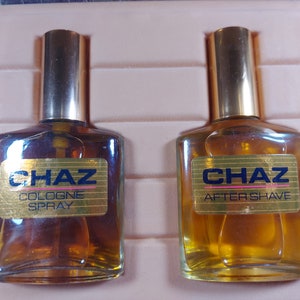 Revlon Chaz Cologne & After Shave Set 2.25oz Each Bottle Vintage - Etsy