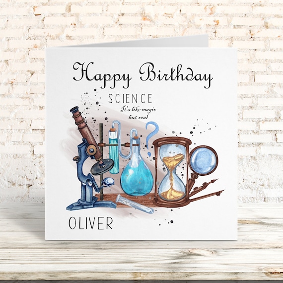Birthday Science Quotes Science Girl Birthday Card | Scientist