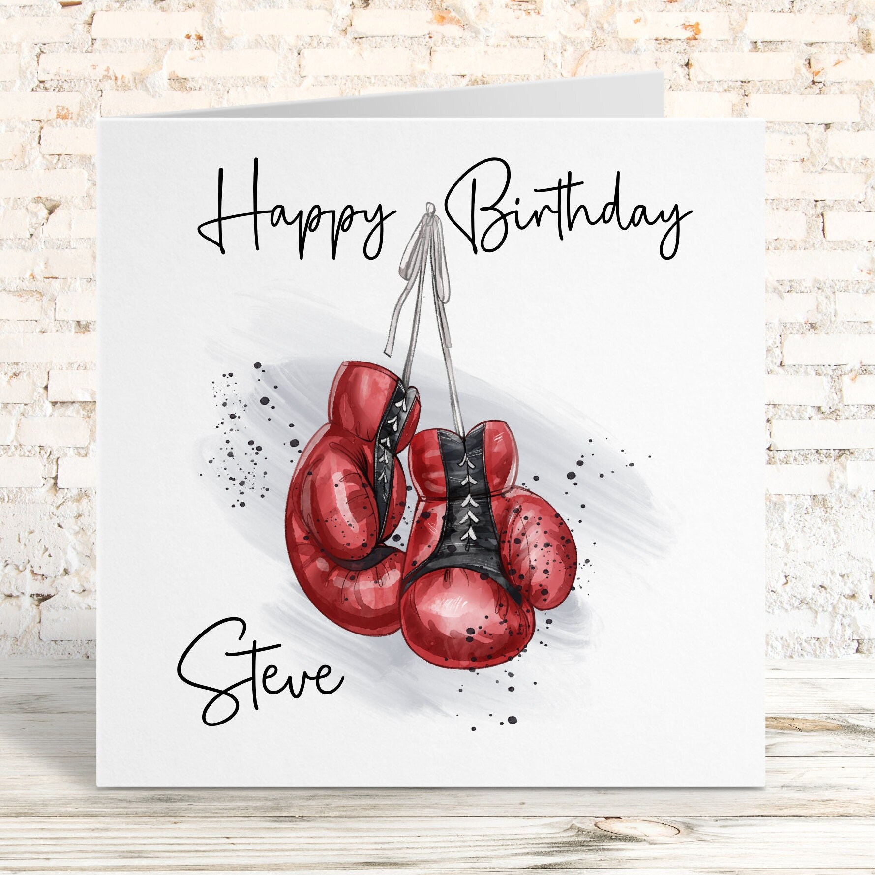 Boxing Birthday Card, Personalised Card - Etsy UK
