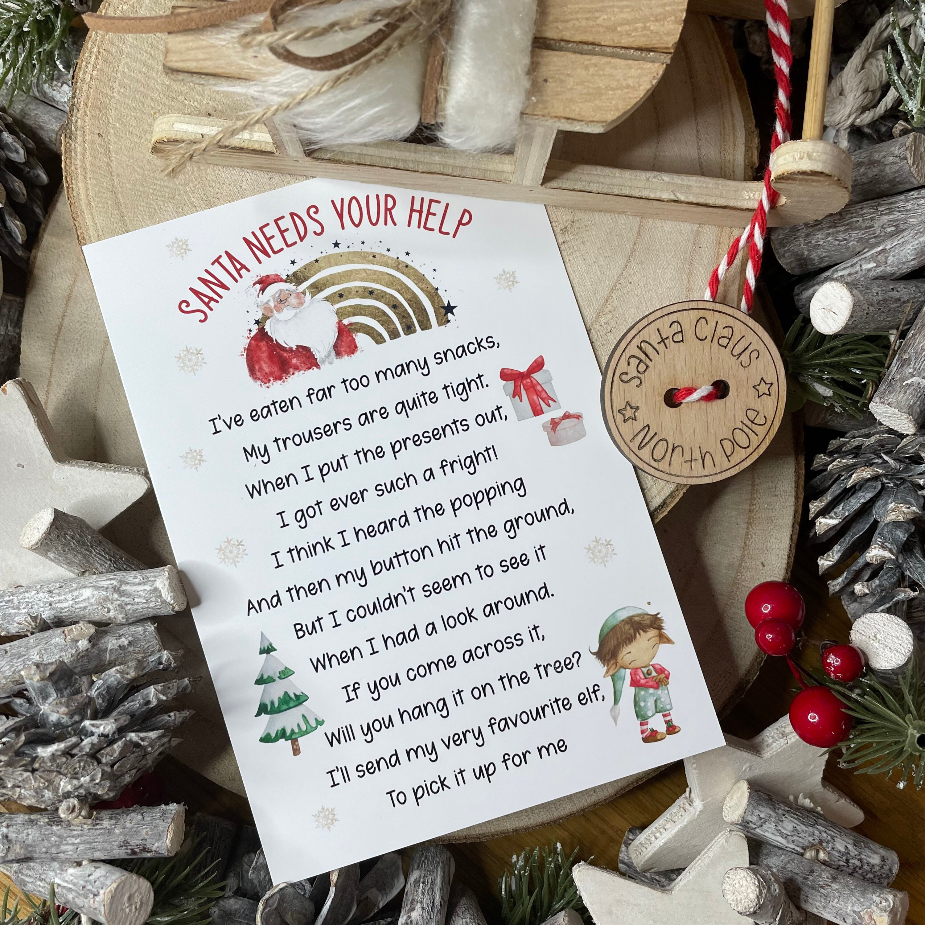 Santas Lost Button Poem Free Printable - prntbl.concejomunicipaldechinu ...