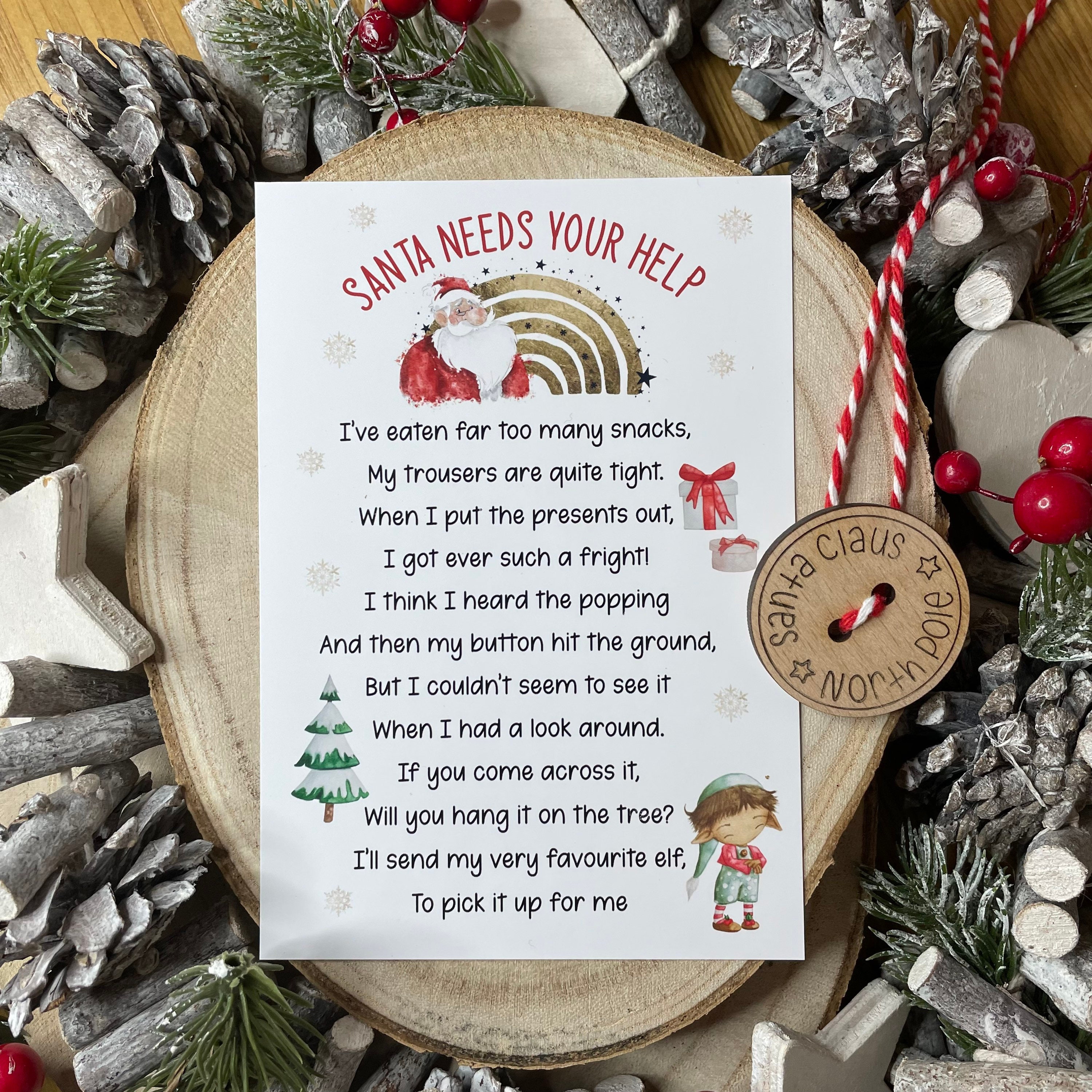 Santas Lost Button Poem Free Printable - prntbl.concejomunicipaldechinu ...