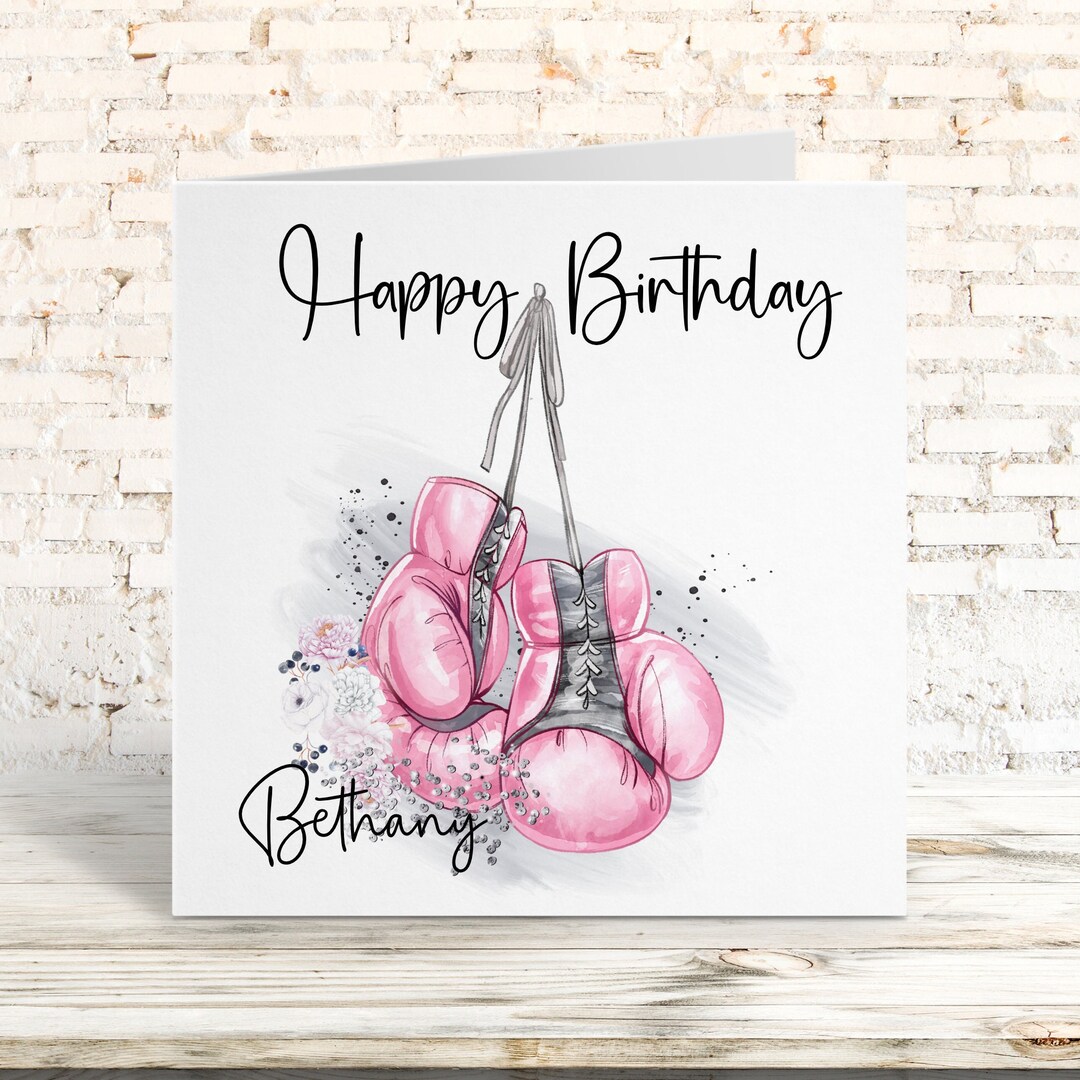 Boxing Birthday Card, Personalised Card - Etsy UK