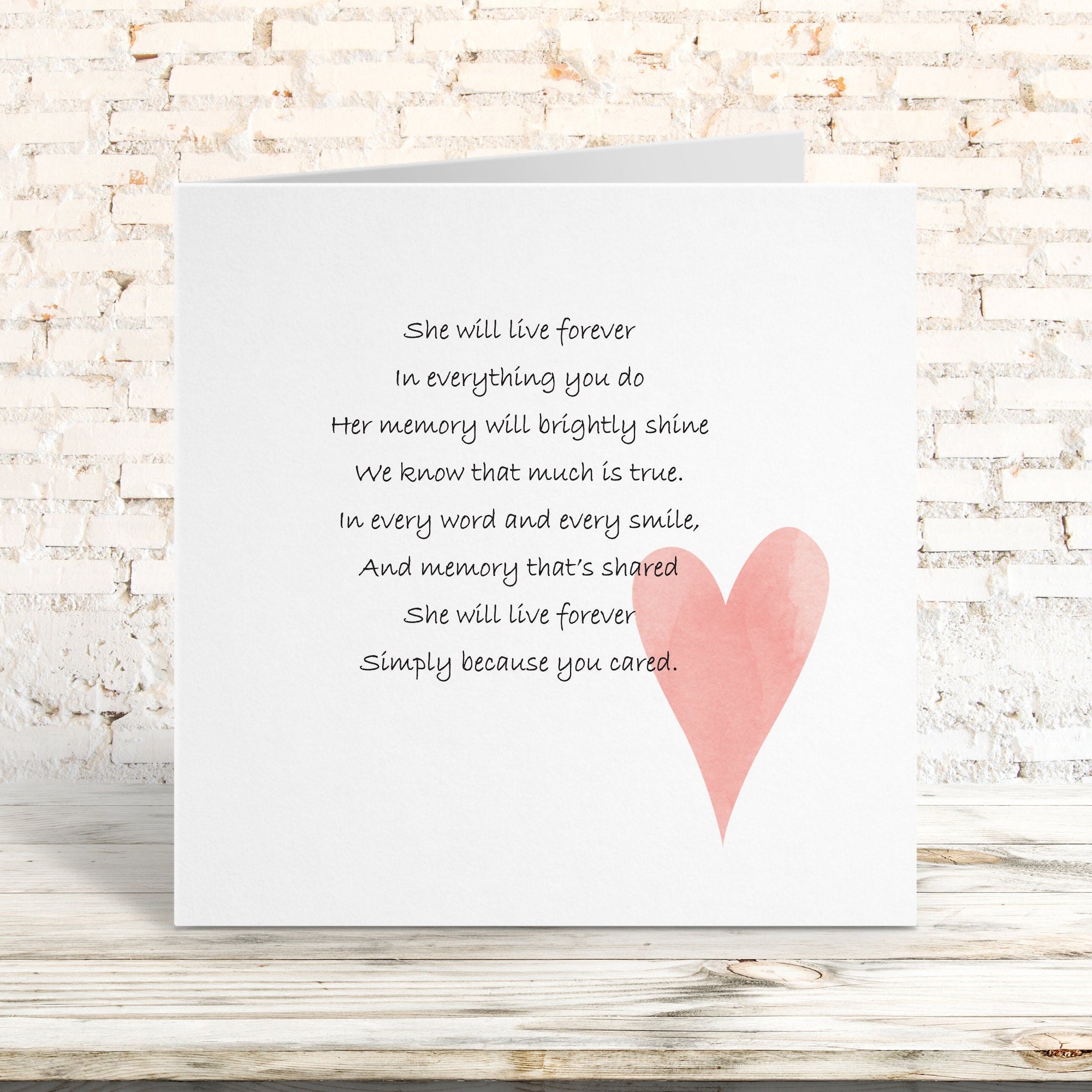 Sympathy Card Condolence Card Card for Bereavement Option - Etsy UK