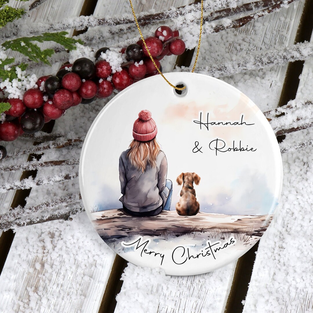 Personalised Dog Bauble, Christmas Decoration, Choice of 4 Designs ...