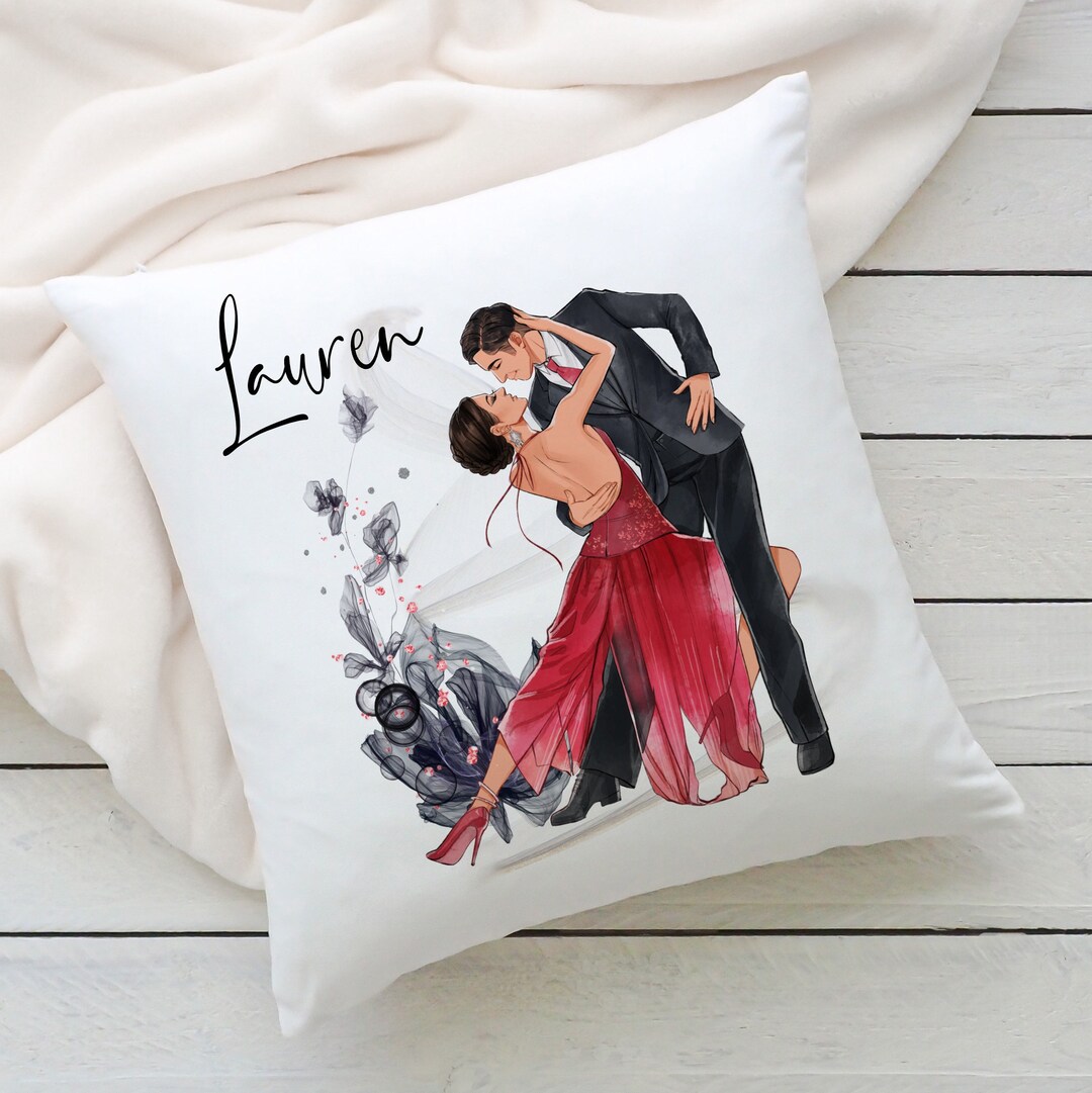 Personalised Cushion, Dancing Gift, Tango Dancers, - Etsy UK