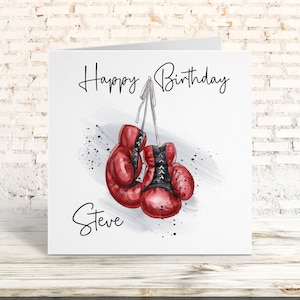 Boxing Birthday Card, Personalised Card - Etsy
