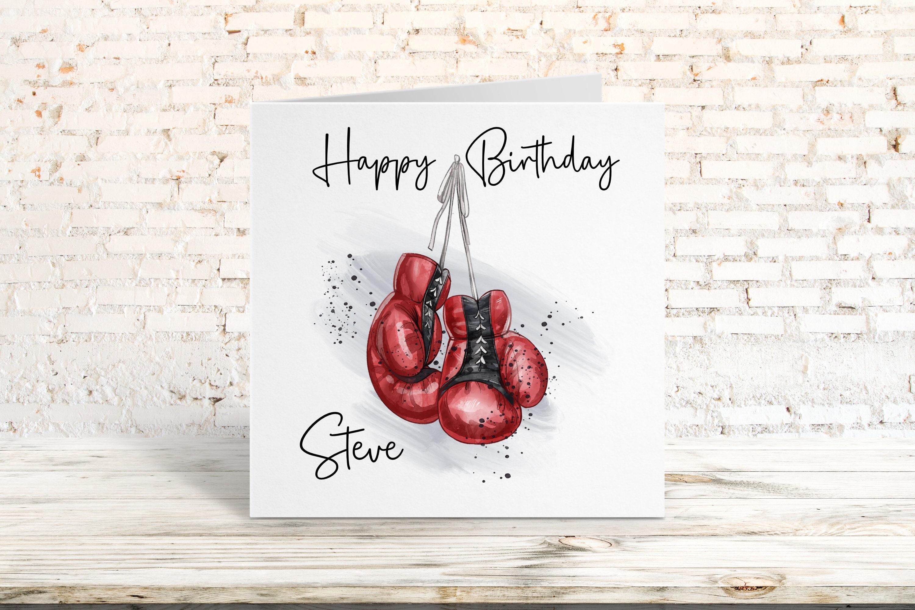 Boxing Birthday Card Personalised Card | Etsy UK