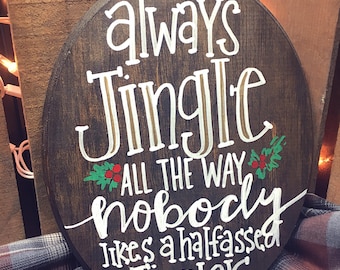 Funny christmas sign | Etsy