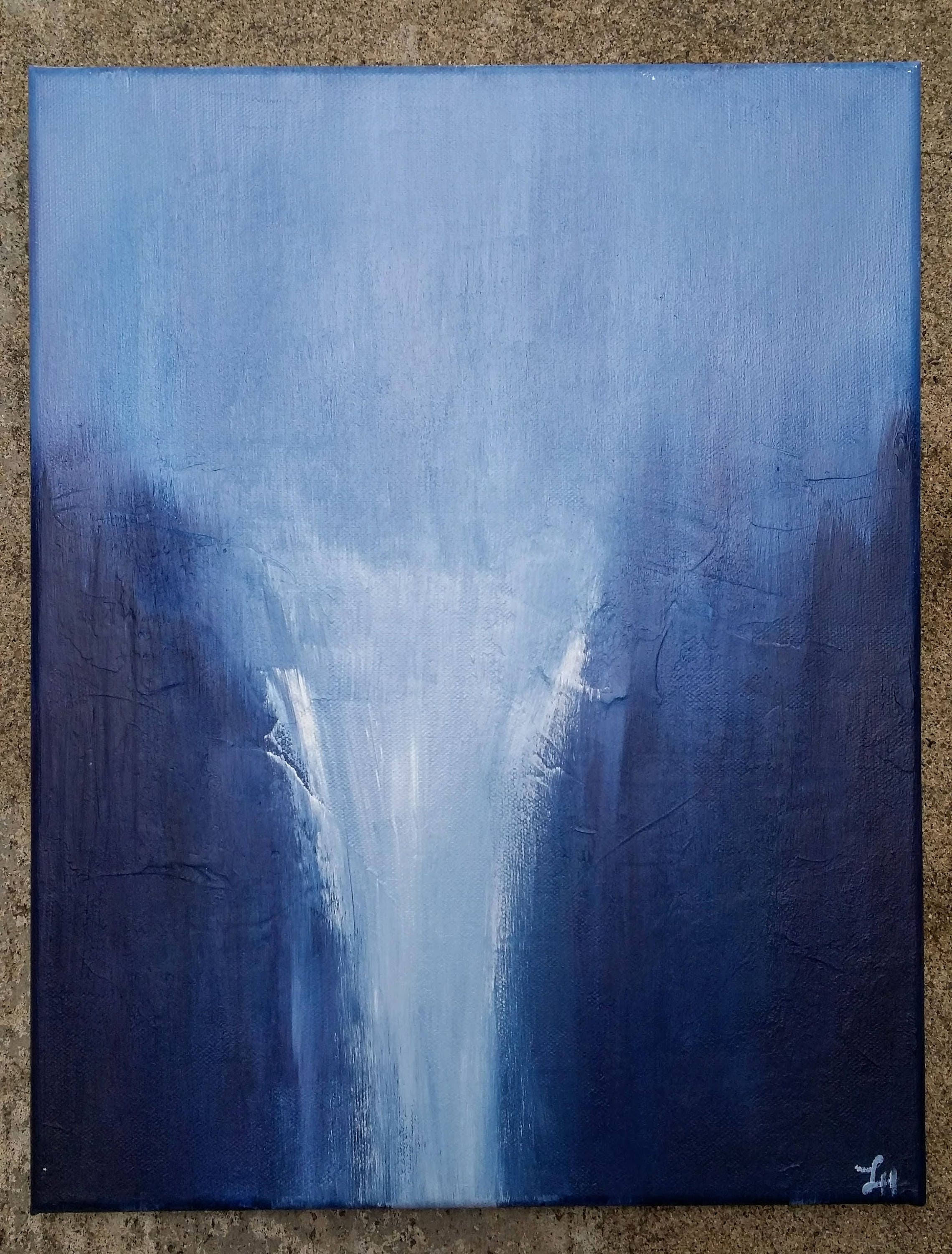 Abstract Waterfall Painting Home Decor - Etsy