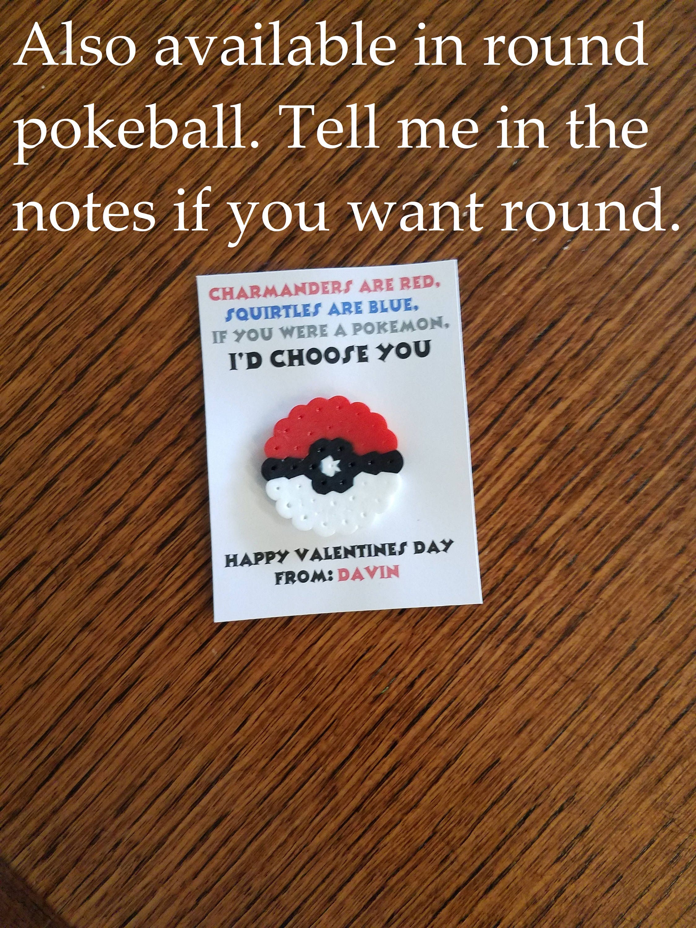 Personalized Pokemon Valentines - Etsy