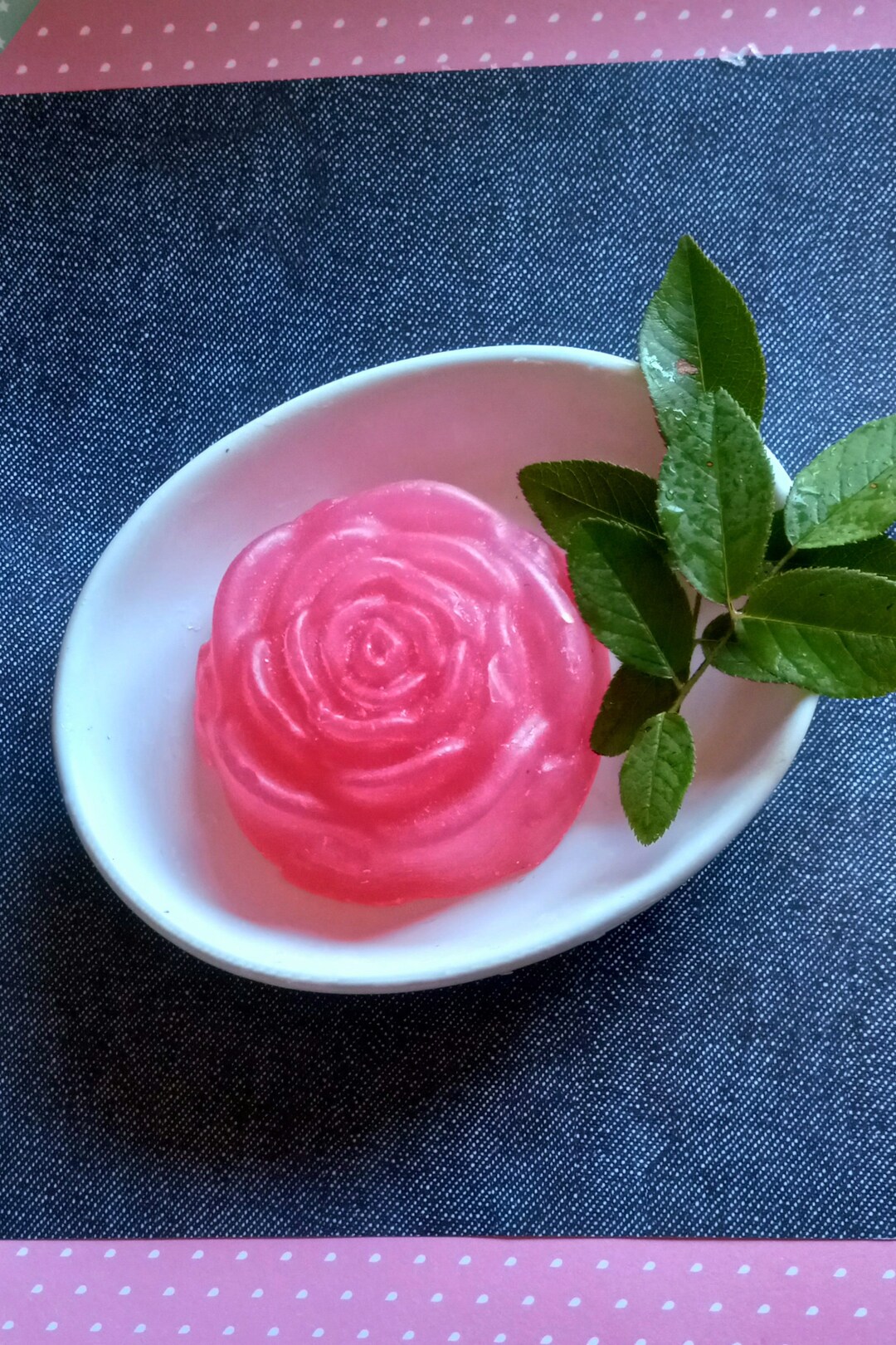 Pink Rose Soap, Rosewater, Rose Otto Essential Oil, Glycerin Soap - Etsy