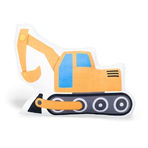 GIFT IDEA Children Cute Digger Shaped Truck Soft Filled - Etsy