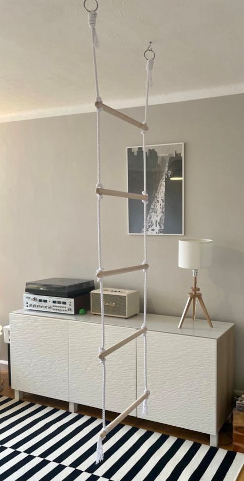 Rope Ladder Tree Climbing Frame Indoor Outdoor Oak Wood - Etsy