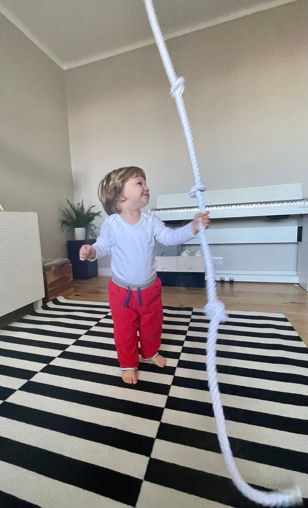 Pure Cotton Climbing Rope | Scandinavian Indoor Outdoor Use | Kids and ...