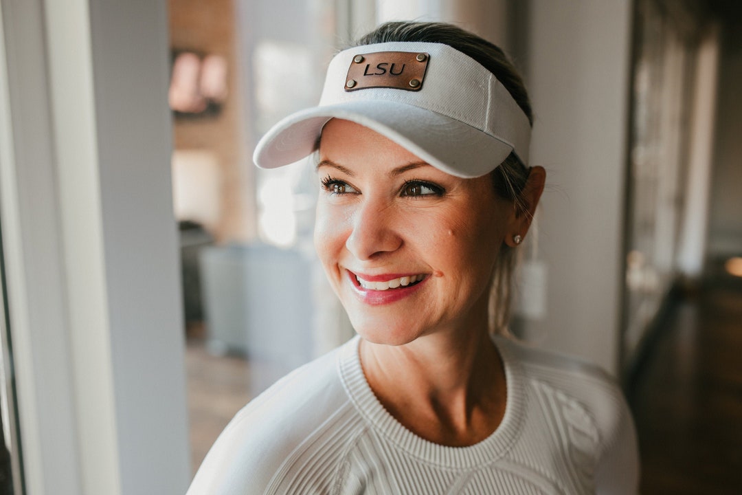 Visor, White Cap, Initial Visor, Personalized Visor, Monogram Visor ...