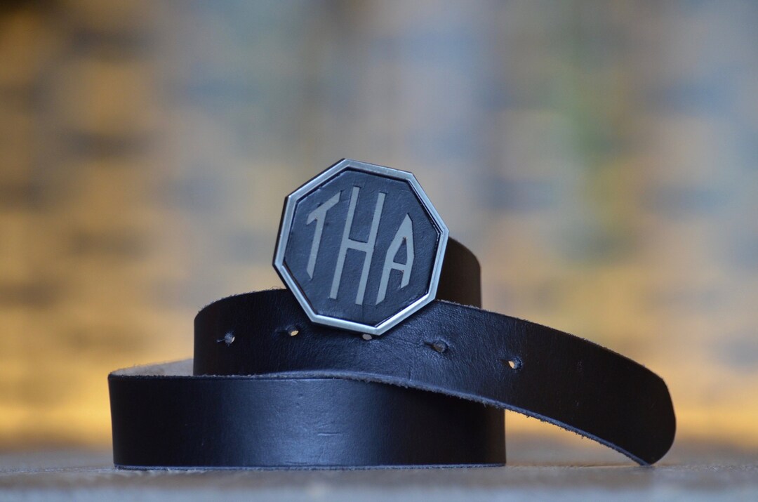 Personalized Buckle, Monogram Buckle, Leather Buckle, Snap Belt ...