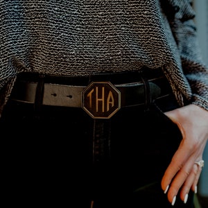 Personalized Buckle, Monogram Buckle, Leather Buckle, Snap Belt ...