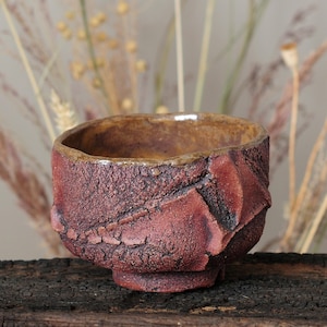Handcrafted Kurinuki Chawan Tea Bowl, Japanese Stoneware Matcha Bowl ...