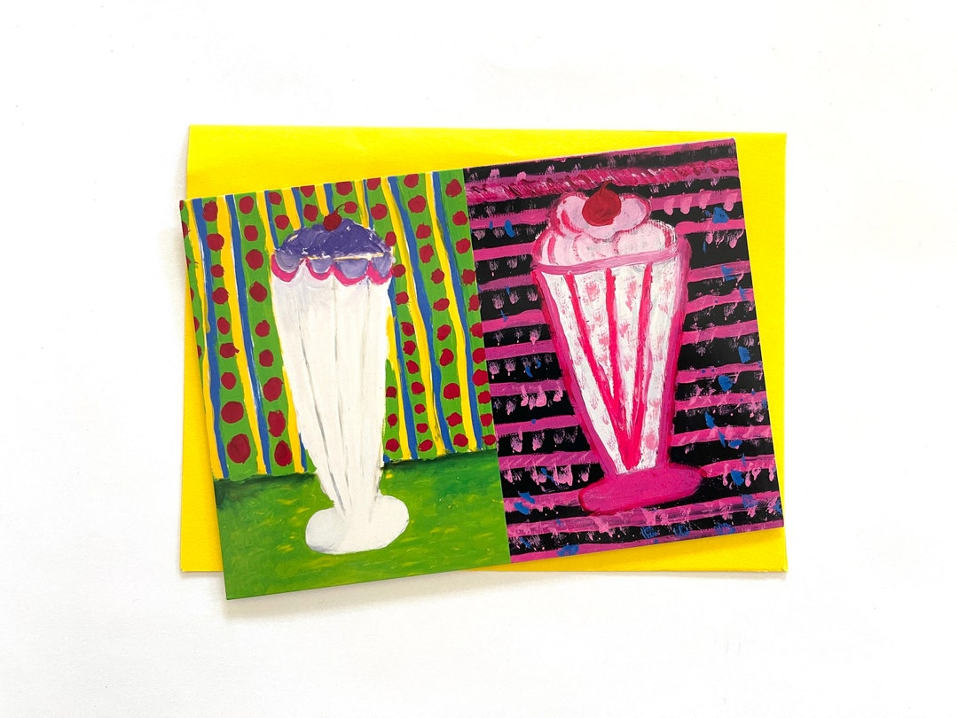 Ice Cream Blank Cards Ice Cream Print Pineapple Print Food Print Blank ...
