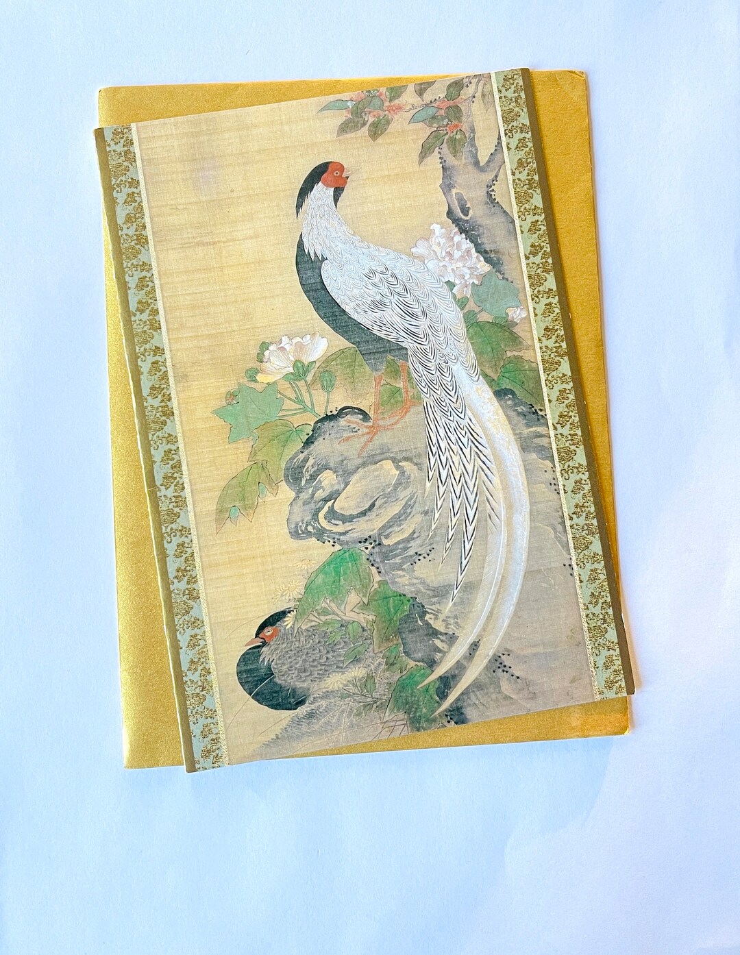 Edo Japanese Screen Print Print Blank Cards | Nanga School | Famous Art ...