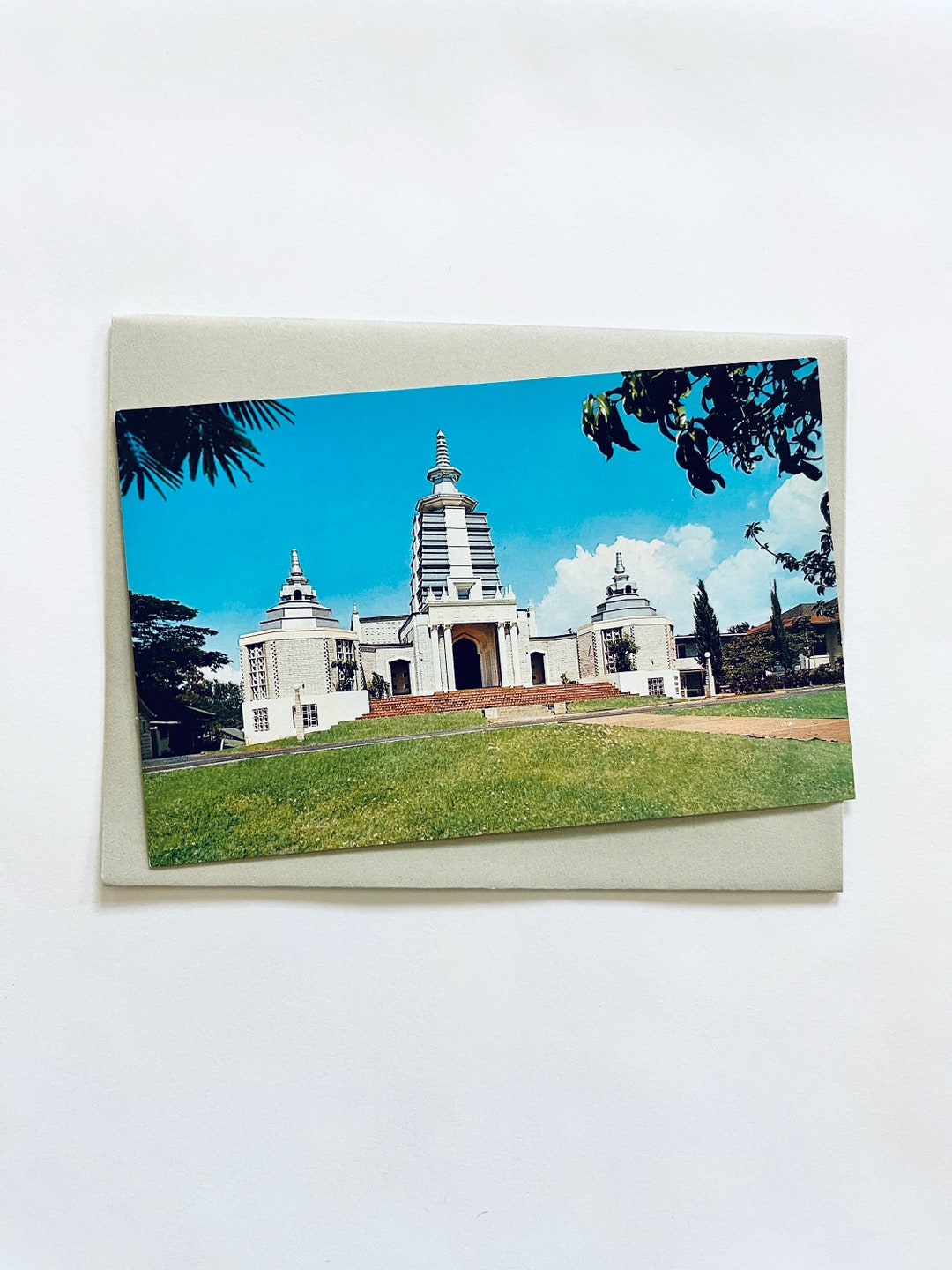 Vintage Hawaii Temples Postcard | Blank Note Card With Envelope - Etsy