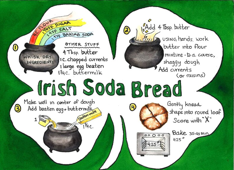St. Patrick's Day, Irish Soda Bread, Shamrock, Irish Food, Irish Decor ...