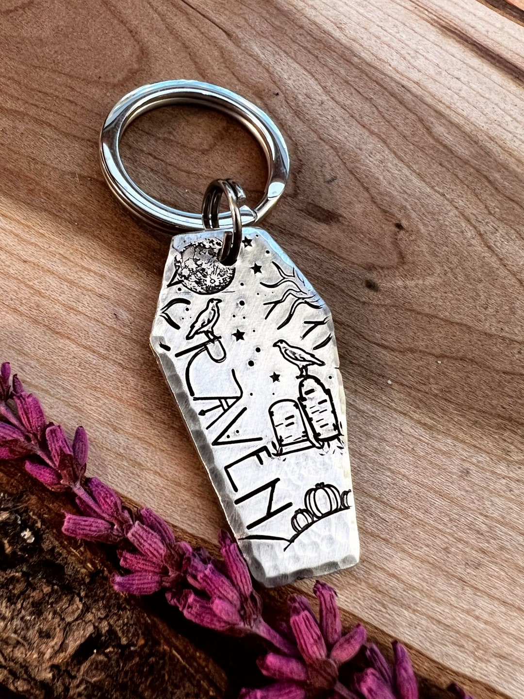 Coffin Dog Tag Raven Dog Tag Ravens Coffin Shape - Etsy