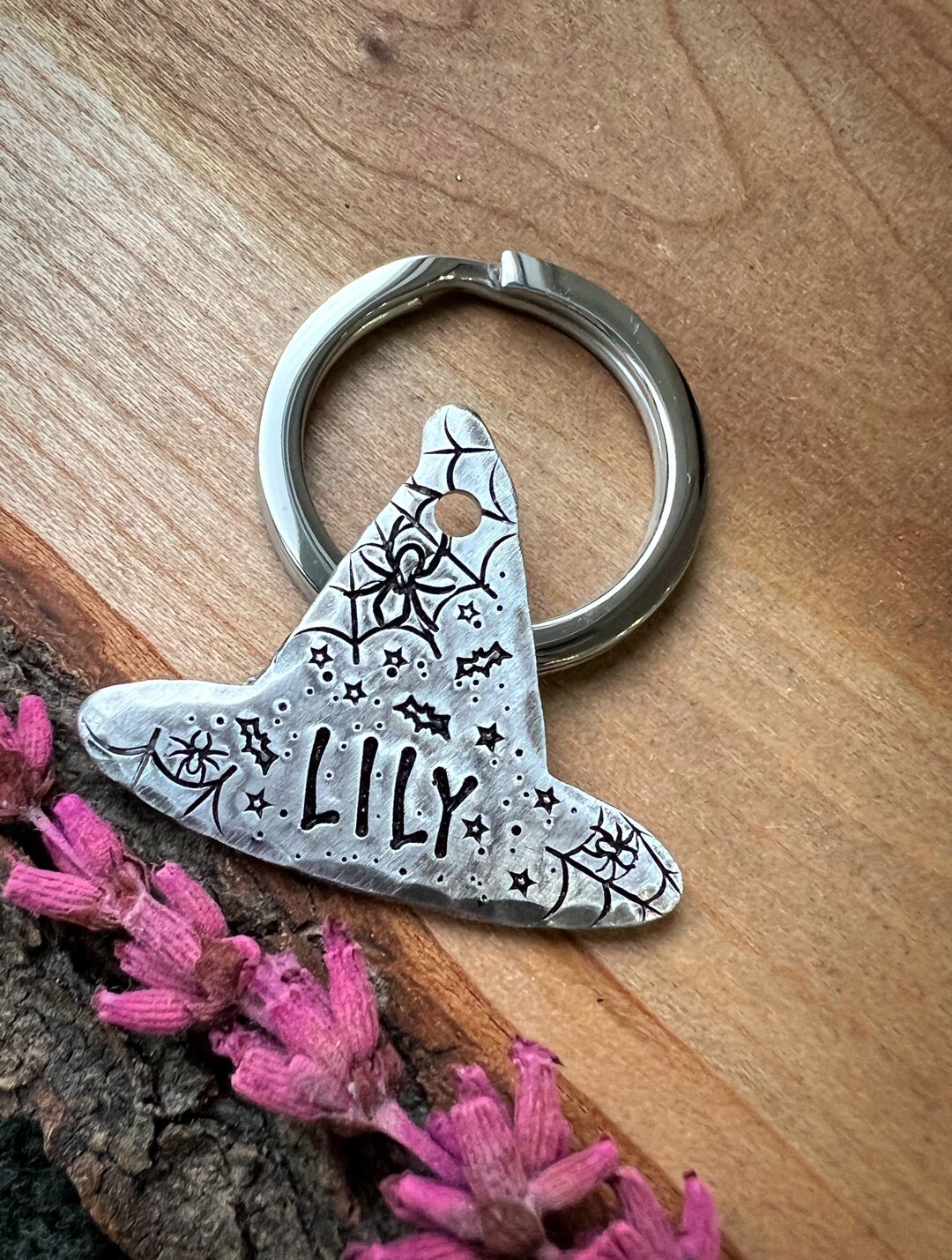 Witch Hat Shaped Pet Tag: Witches Hat Design, Halloween, Personalized ...