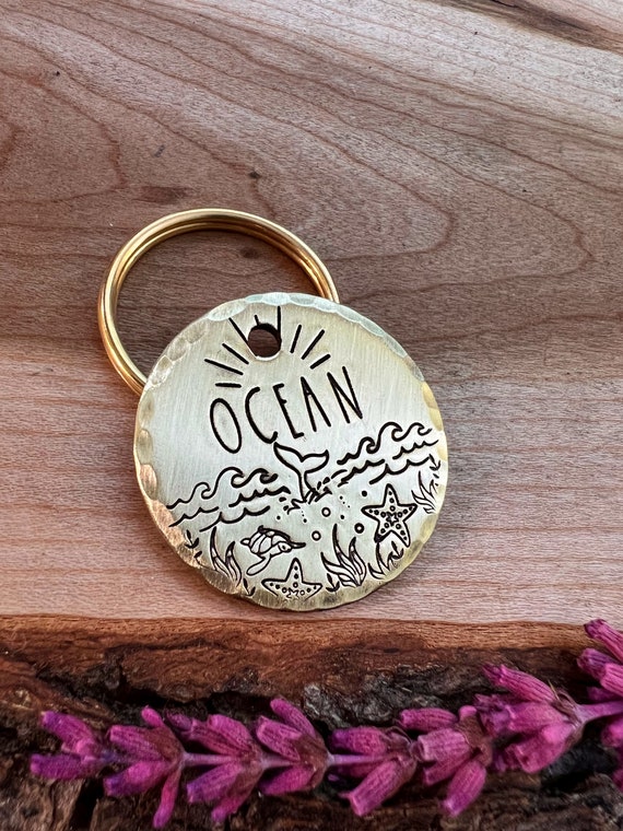 Ocean Dog Tag Orca Dog Tag Killer Whale Under the Sea - Etsy