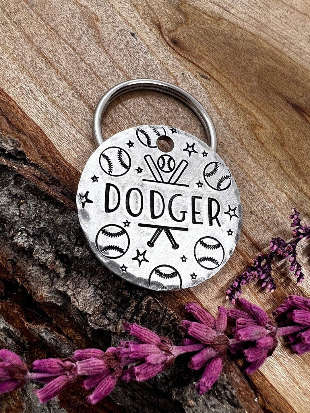 Baseball Dog Tag - Softball - Tag for Dogs - Sports Dog Tag - Dog ...