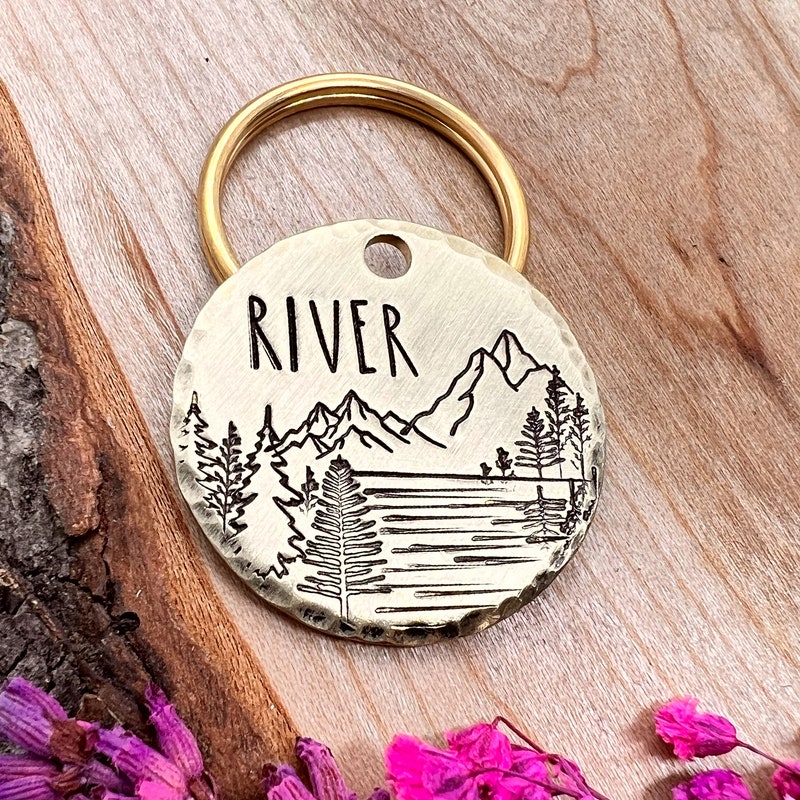 Dog Tag Mountain Lake - Etsy