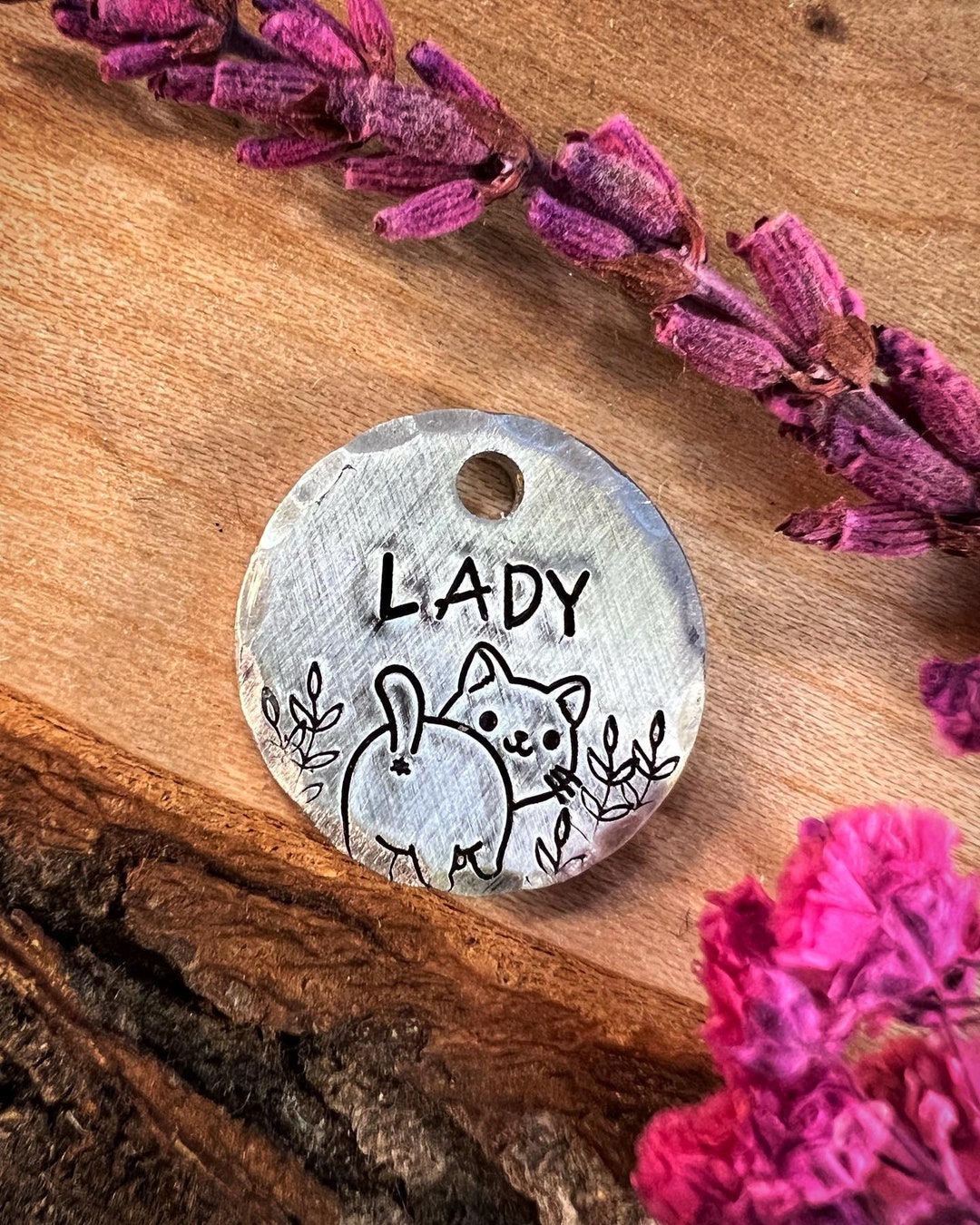 Kitten Tag - Mini Tag - Whelping Tag - Collar Charm - Tiny Pet Tag ...